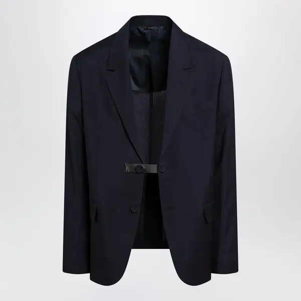Fendi Single Breasted Wool Jacket - Blue