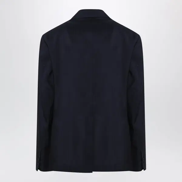 Fendi Single Breasted Wool Jacket - Blue