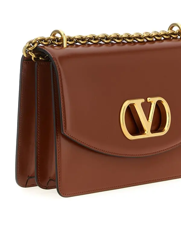 Valentino Garavani Vlogo Signature Shoulder Bag - Brown