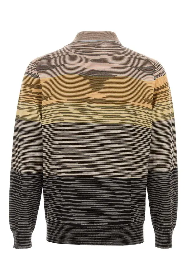 Missoni Embroidered Wool Polo Shirt - Multicolor