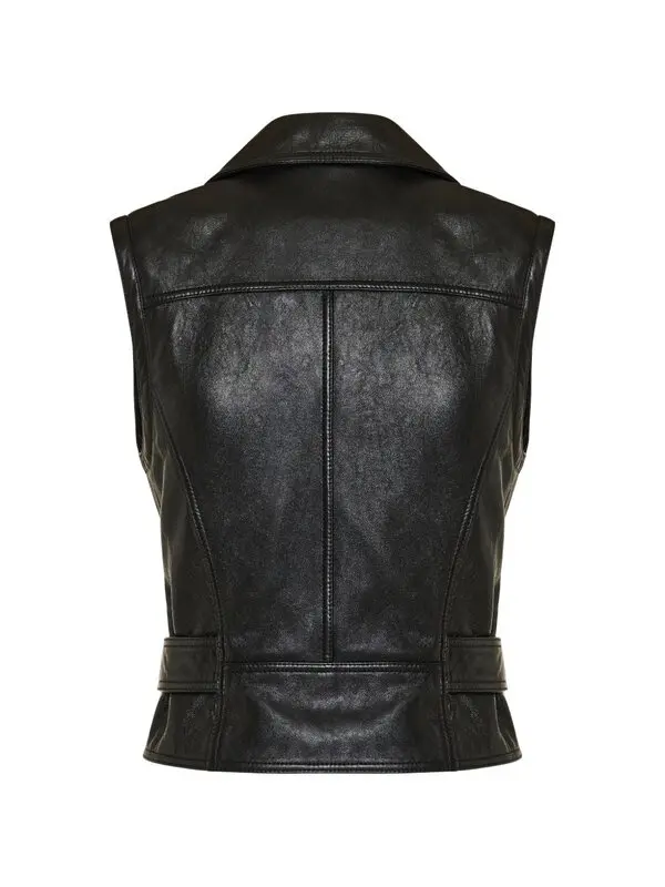 Saint Laurent Leather Biker Vest