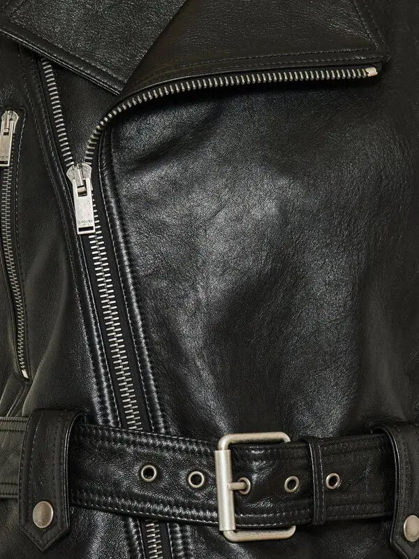 Saint Laurent Leather Biker Vest