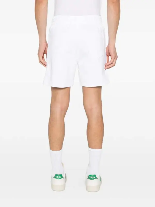 Casablanca Cotton Loopback Shorts With Tennis Ball Motif