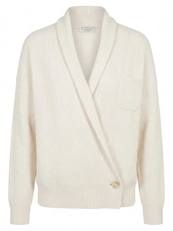 Brunello Cucinelli 100% Cashmere Cardigan - Multicolor