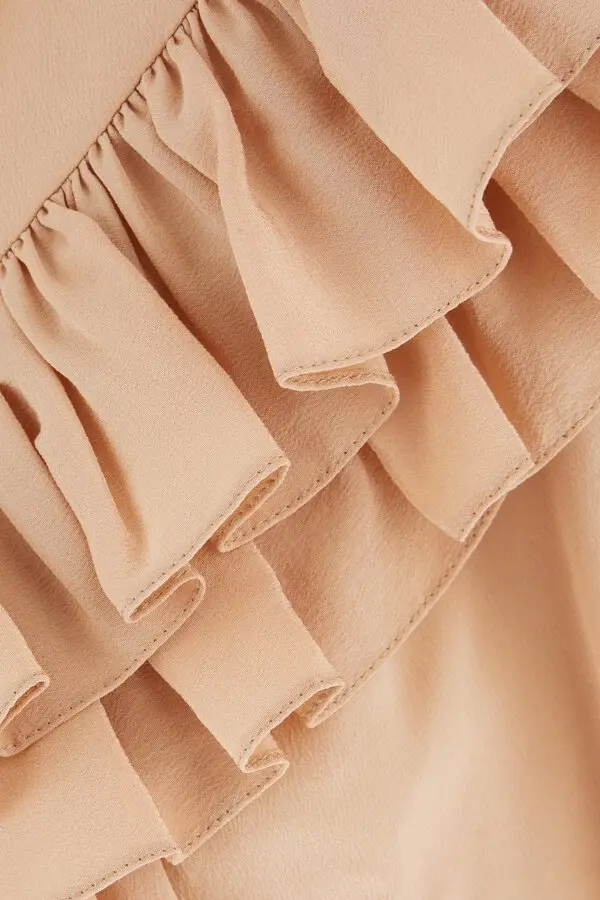 Chloé Ruffled High Neck Blouse