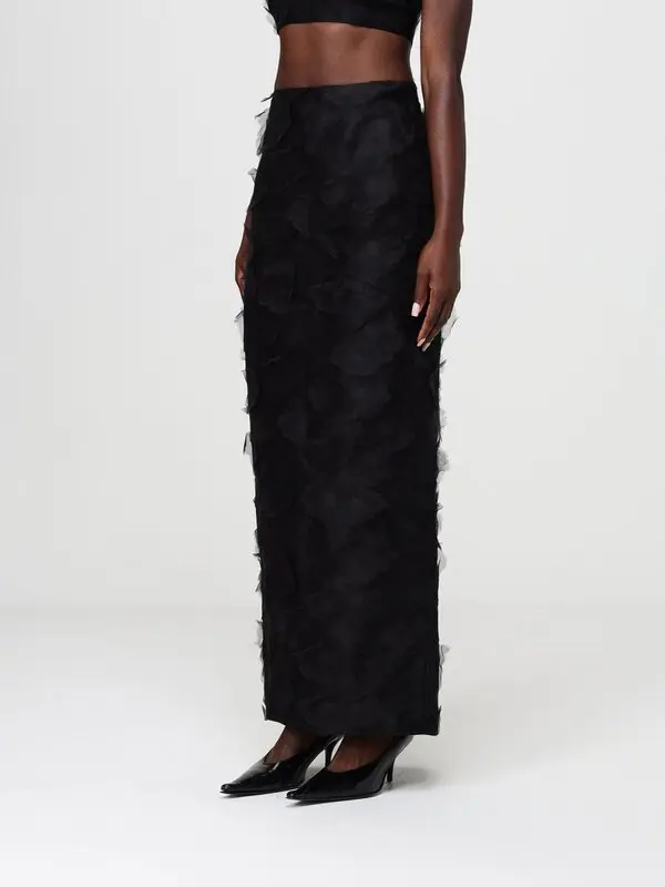 Max Mara Textured Maxi Skirt - Black