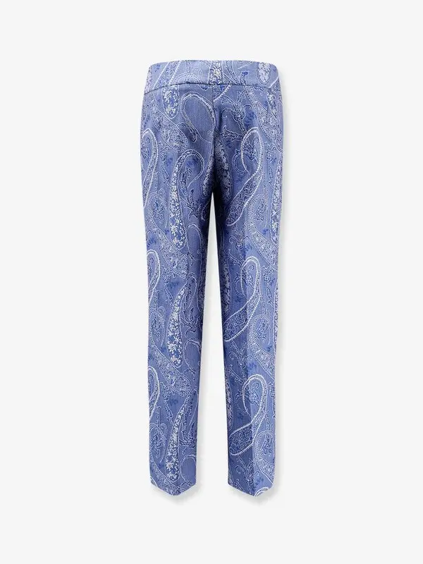 Etro Trousers With Iconic Print - Multicolor