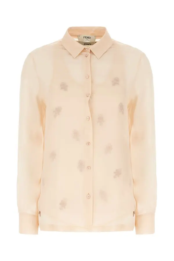 Fendi Button-up Shirt With Floral Embroidery