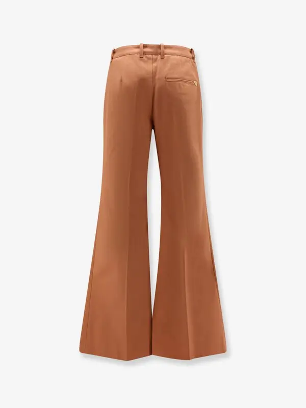 Chloé Cotton Flared Trousers - Multicolor