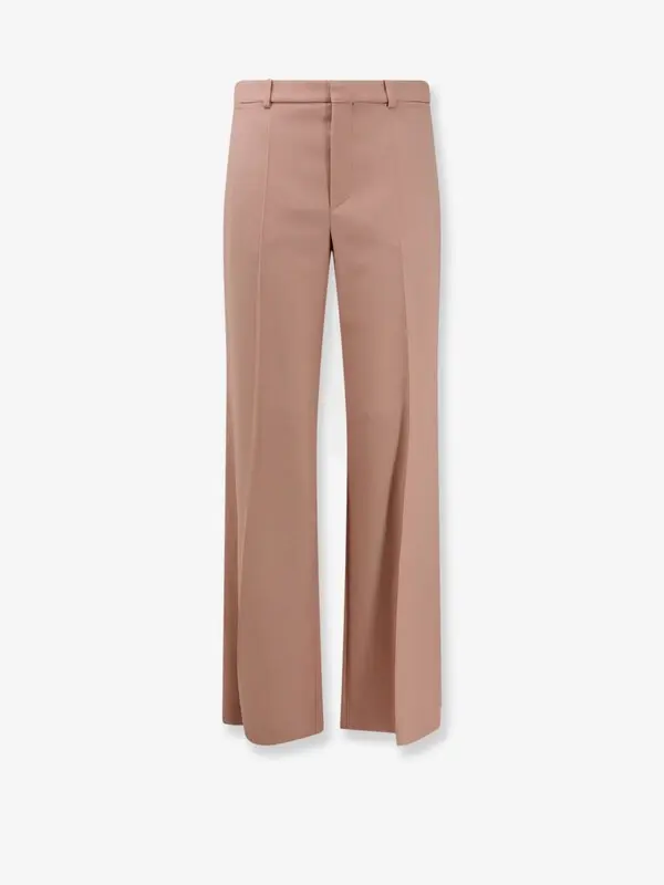 Chloé Cotton Flared Trousers - Multicolor