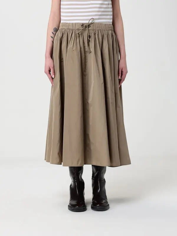 Max Mara Gathered Midi Skirt - Brown