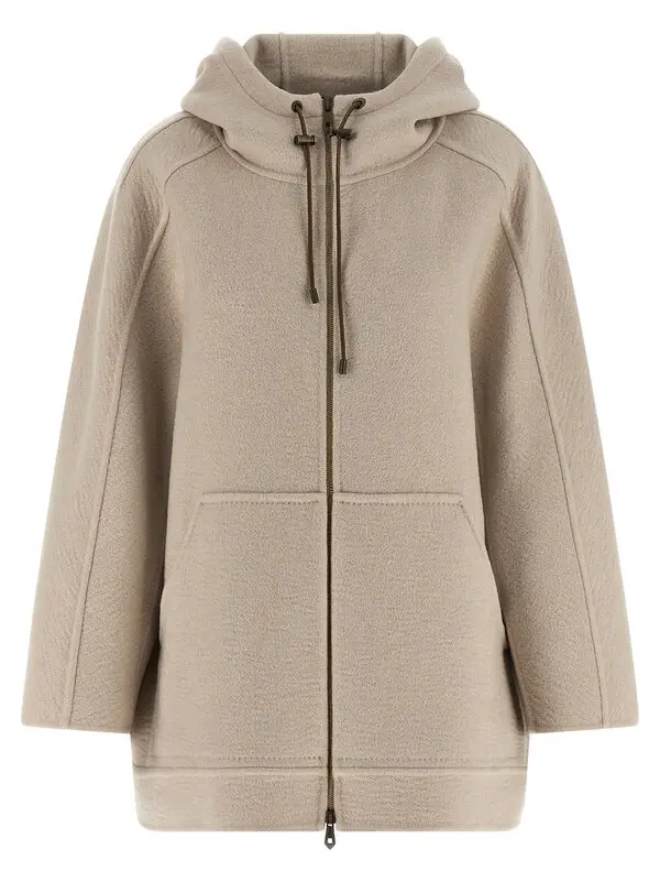 Max Mara Gradi Double Hand-stitched Cashmere Coat - Cream