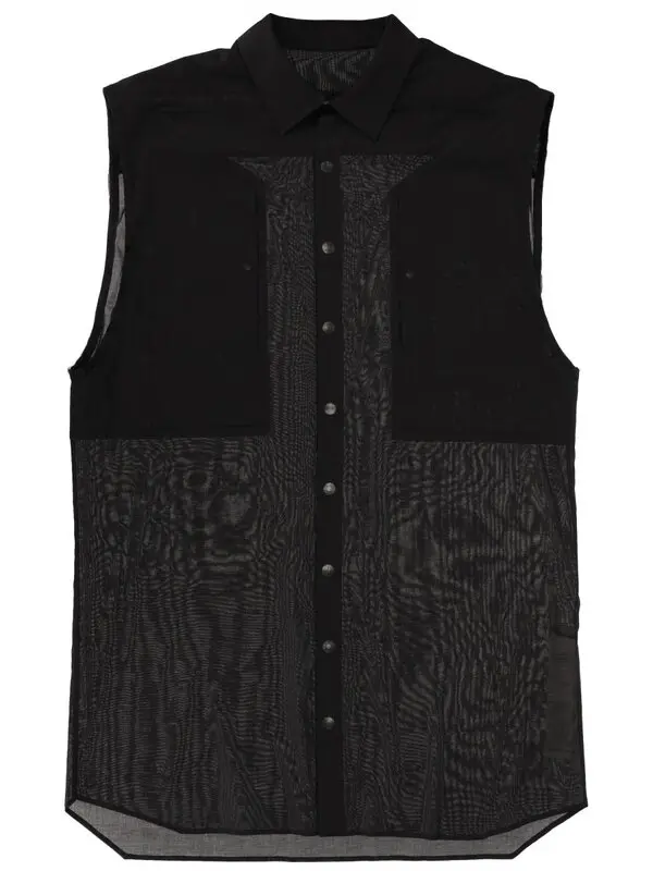 Rick Owens Sleeveless Shirt Jumbo Sl