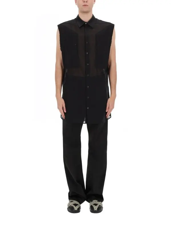 Rick Owens Sleeveless Shirt Jumbo Sl
