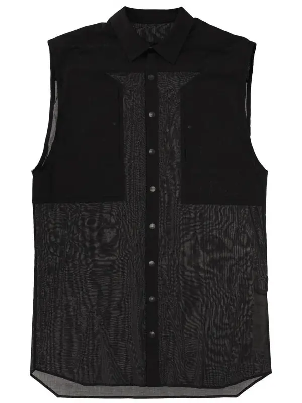 Rick Owens Sleeveless Shirt Jumbo Sl