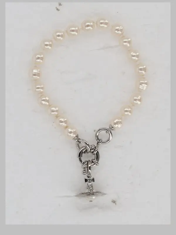 VIVIENNE WESTWOOD Pearl Bracelet With Orb Charm - Multicolor