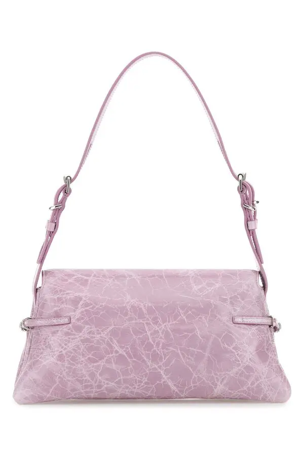 Givenchy Lilac Leather Shoulder Bag - Pink