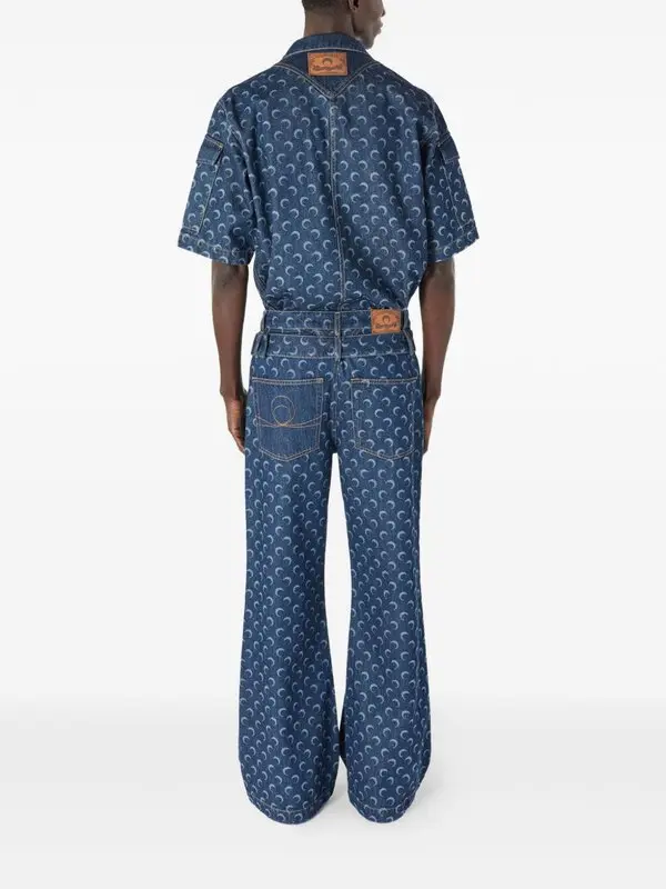 MARINE SERRE Moon Denim Shirt