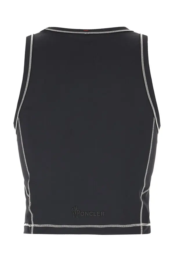 Moncler Cropped Top With Contrast Stitching