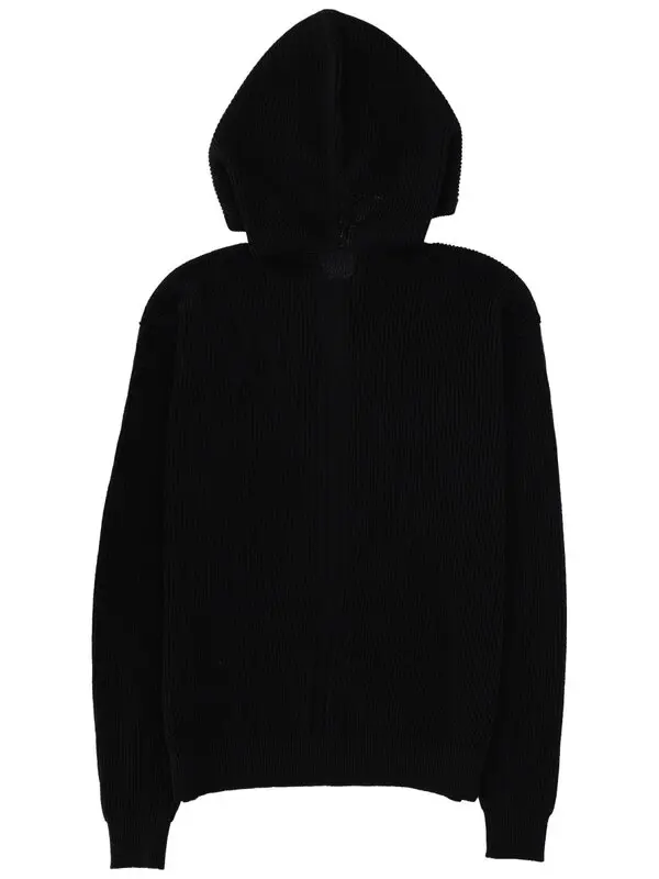 Rick Owens Zipper Hooded Shirt - Black