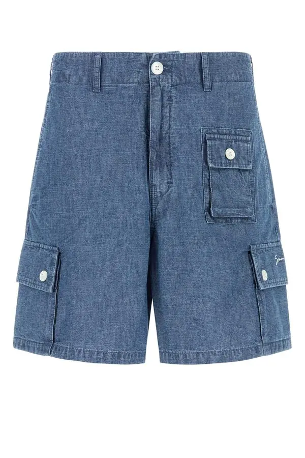 Givenchy Denim Cargo Bermuda Shorts