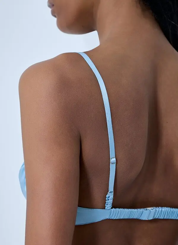 Prada Silk Bralette - Gray