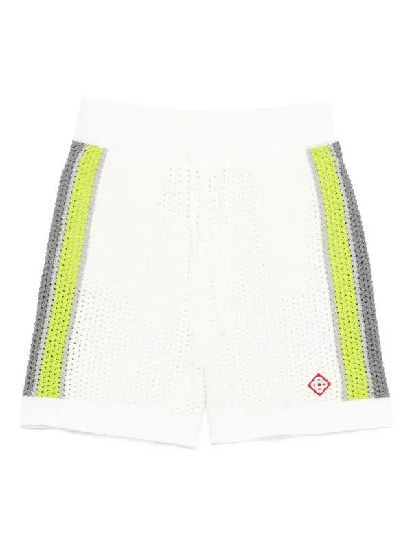 Casablanca Striped Knit Shorts - Multicolor