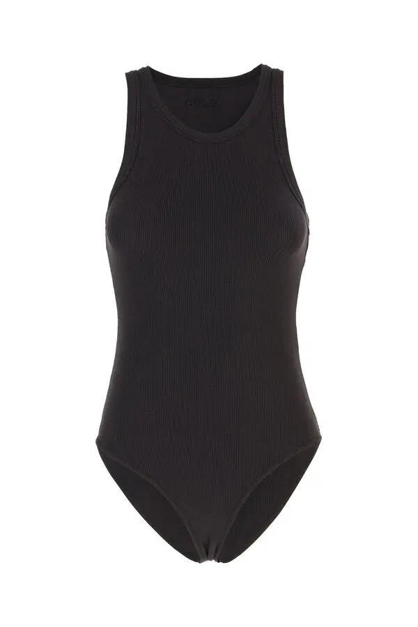 Alaïa Ribbed Racerback Bodysuit