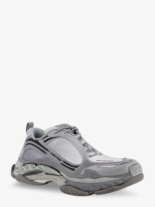 Balenciaga Triple S Gradient Mesh And Nylon Insert Sneakers With Distressed Effect - Multicolor