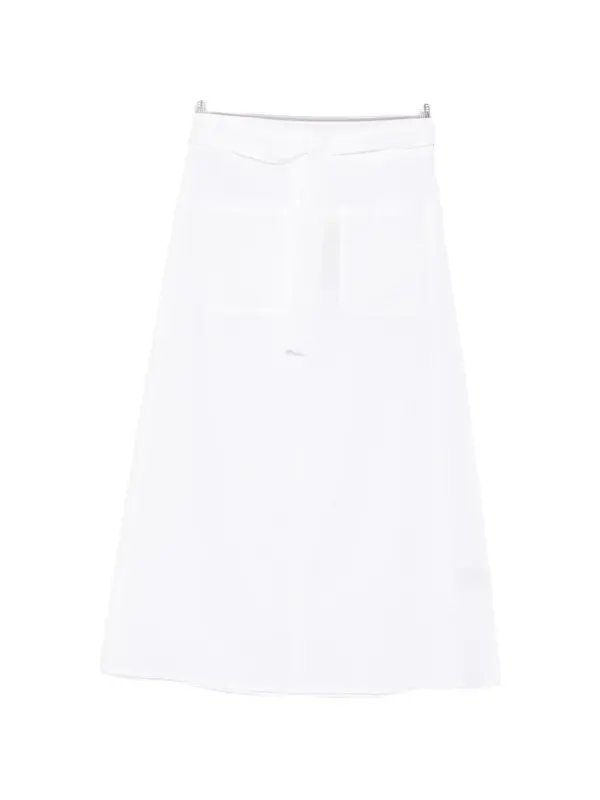 TOTEME Linen And Cotton Blend A-line Skirt - Multicolor