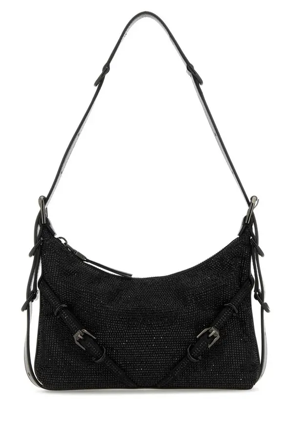 Givenchy Fabric Mini Voyou Shoulder Bag - Black