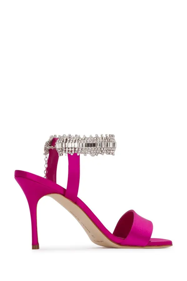 Manolo Blahnik Embellished High Heel Sandals - Multicolor