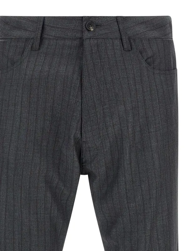 Balenciaga Pinstripe Wool Trousers