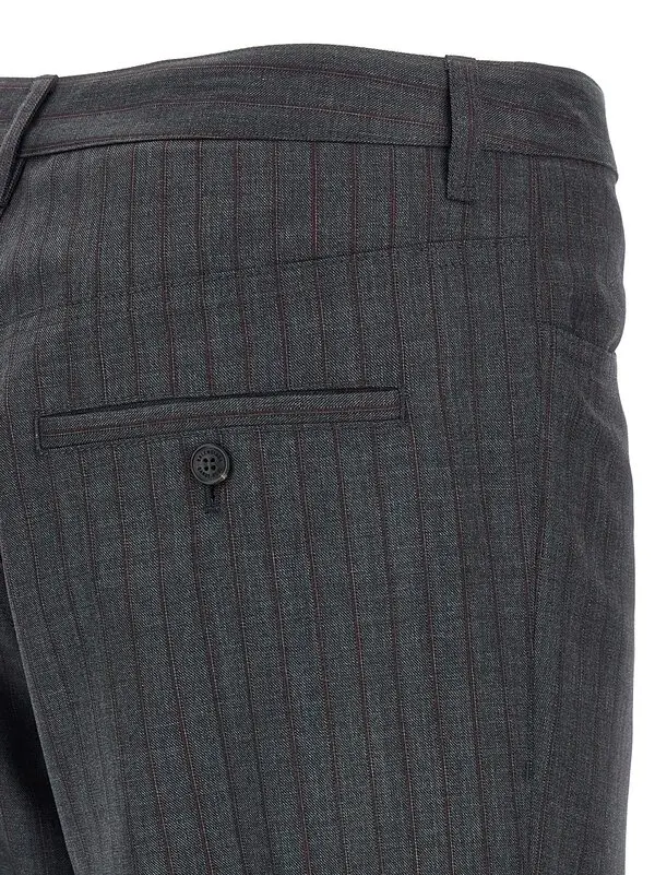 Balenciaga Pinstripe Wool Trousers