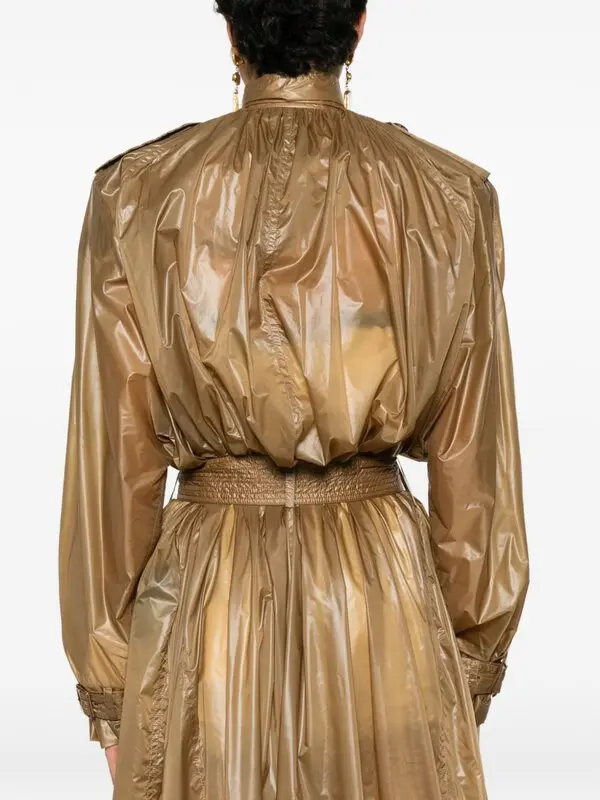 Saint Laurent Nylon Trench Coat - Multicolor