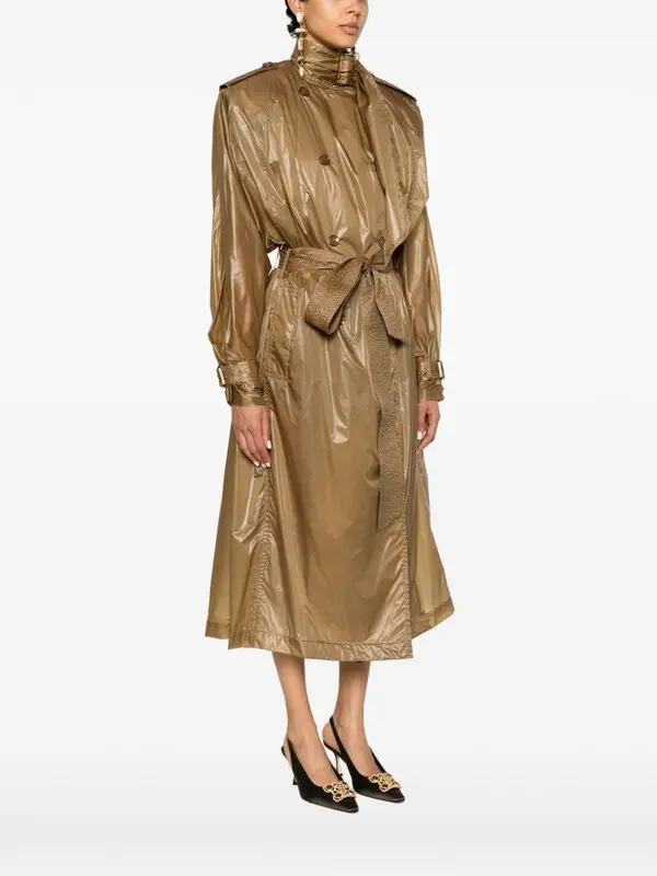 Saint Laurent Nylon Trench Coat - Multicolor