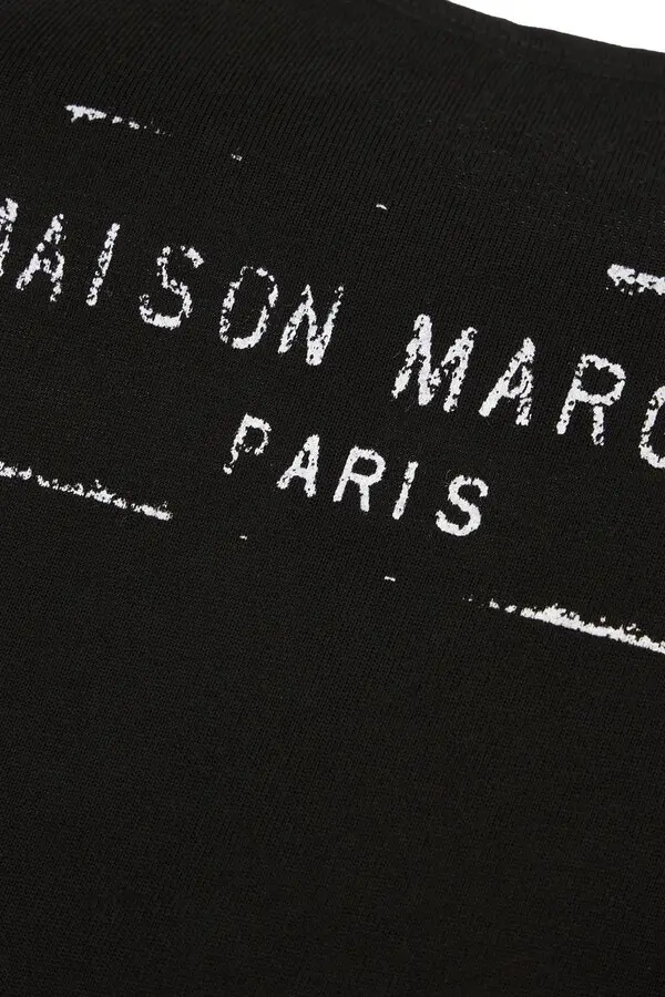MAISON MARGIELA Black Sleeveless Top - Multicolor