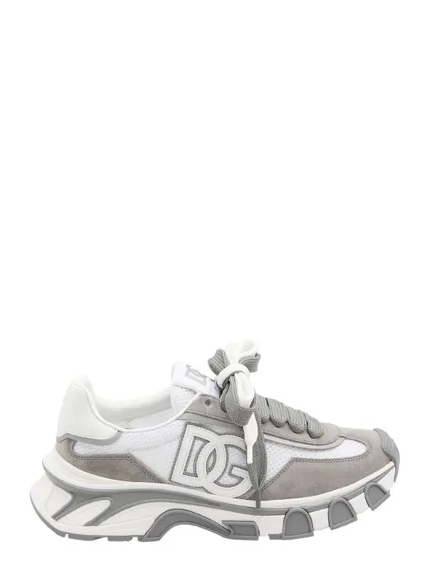 Dolce & Gabbana Nylon And Calfskin "dg Country Road" Sneakers With Dg Patch