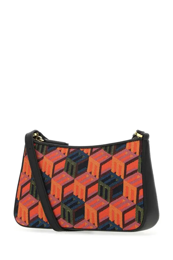 Mcm Embroidered Fabric Rockstar Crossbody Bag