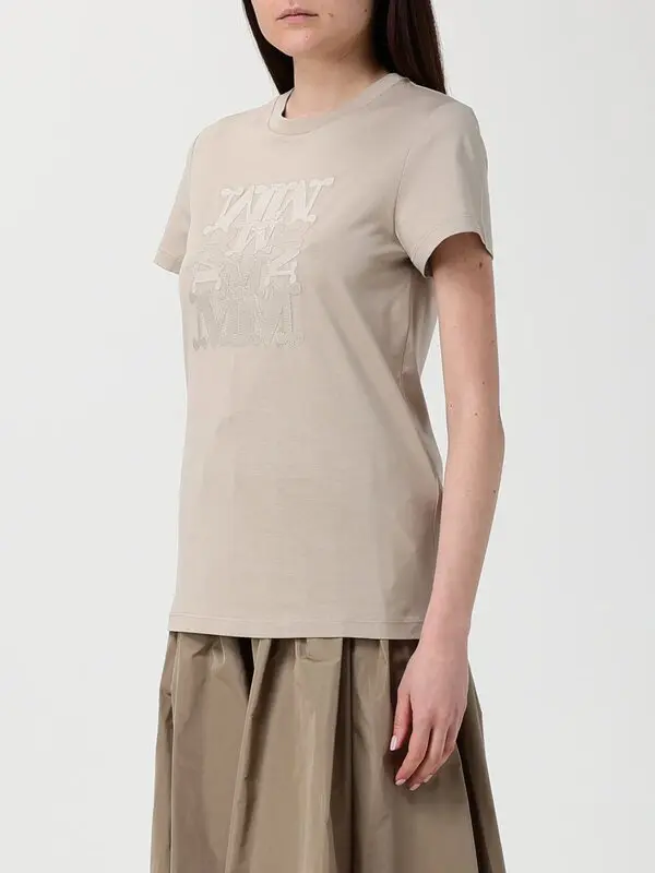 Max Mara Cotton T-shirt - Cream