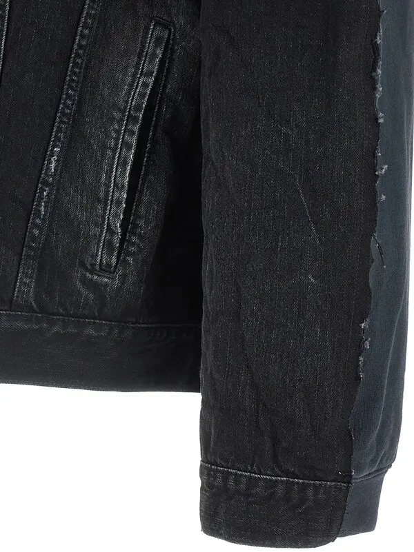 Balenciaga Hybrid Denim Hoodie Jacket
