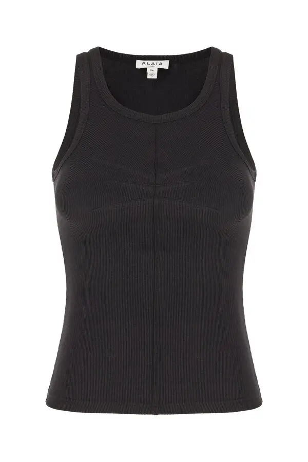 Alaïa Ribbed Knit Tank Top
