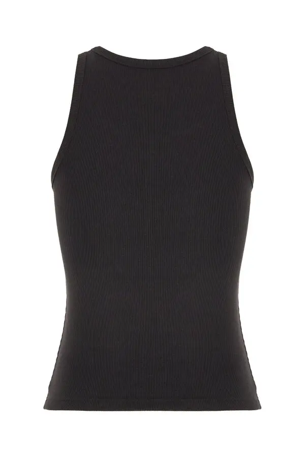 Alaïa Ribbed Knit Tank Top