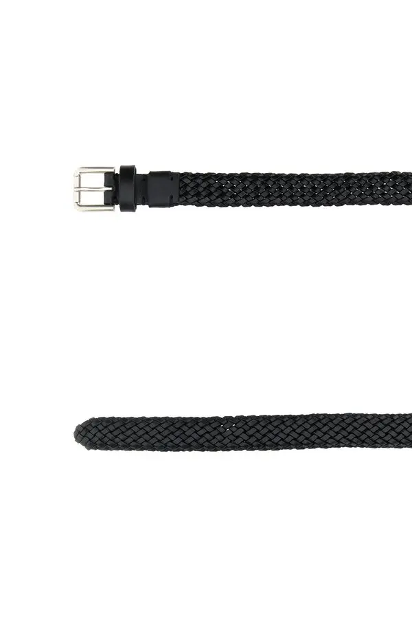 Dolce & Gabbana Leather Woven Belt