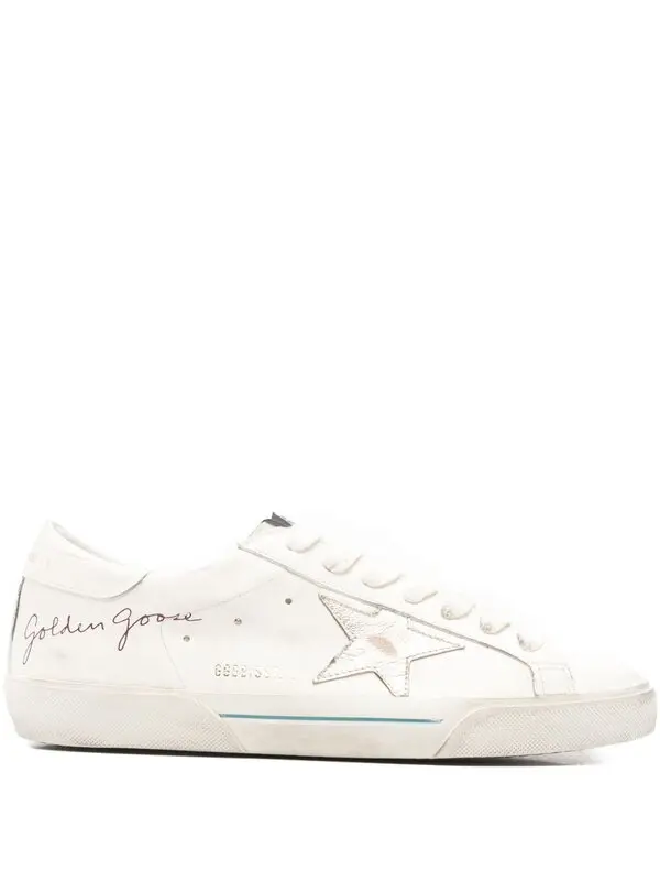 GOLDEN GOOSE Super-star Leather Sneakers - Multicolor