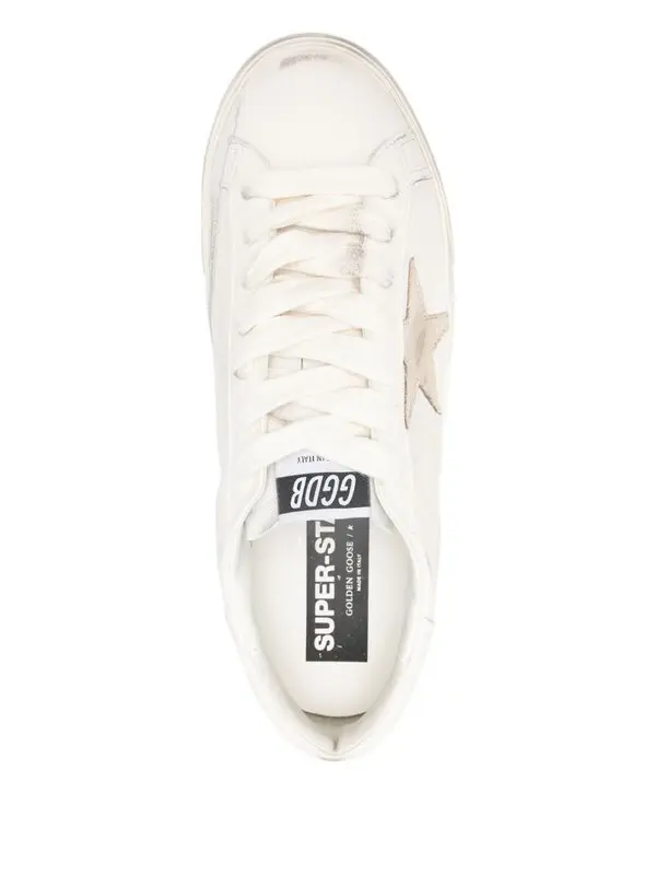 GOLDEN GOOSE Super-star Leather Sneakers - Multicolor