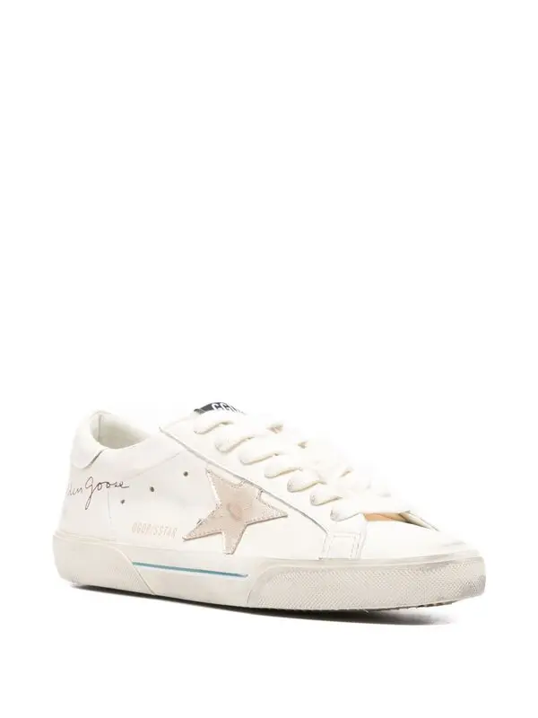 GOLDEN GOOSE Super-star Leather Sneakers - Multicolor