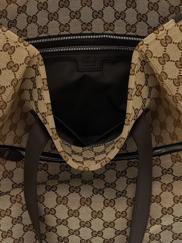 Gucci Gg Fabric Shoulder Bag - Brown