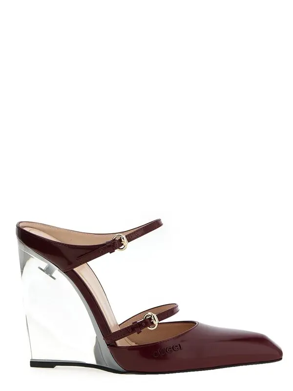 Gucci Rosso Ancora Sabots - Red
