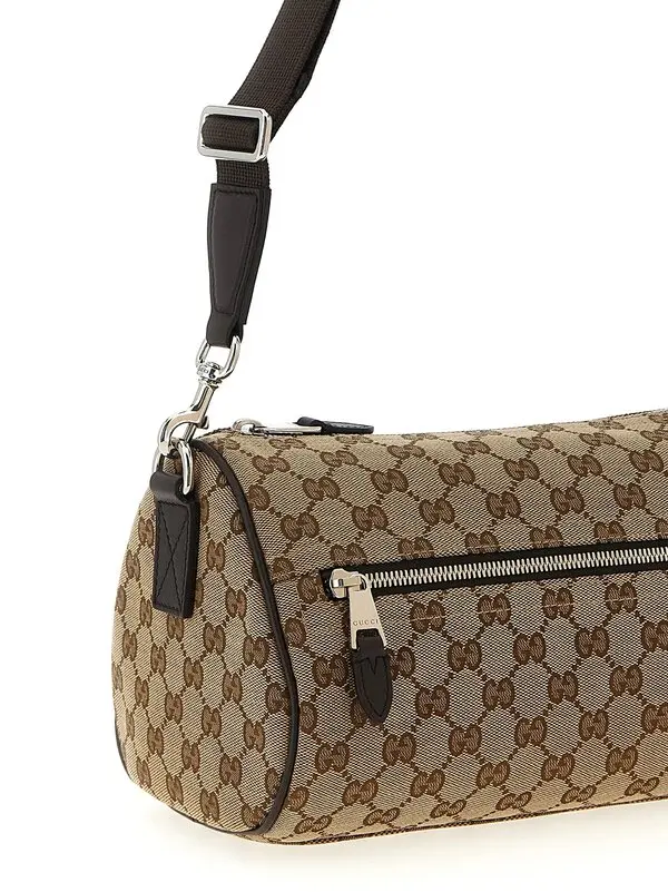 Gucci Small Gg Monogram Cylindrical Shoulder Bag